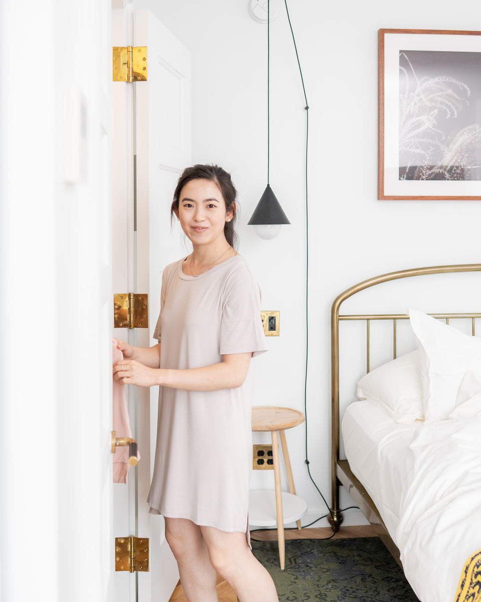 Restful Nightie - Beige – BL.TOPS