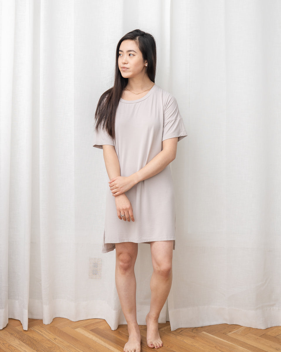 Restful Nightie - Beige – BL.TOPS