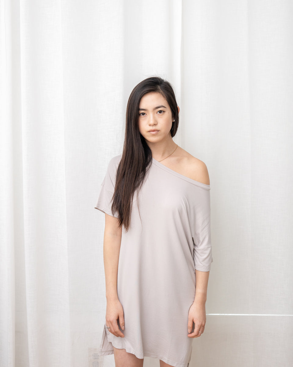 Restful Nightie - Beige – BL.TOPS